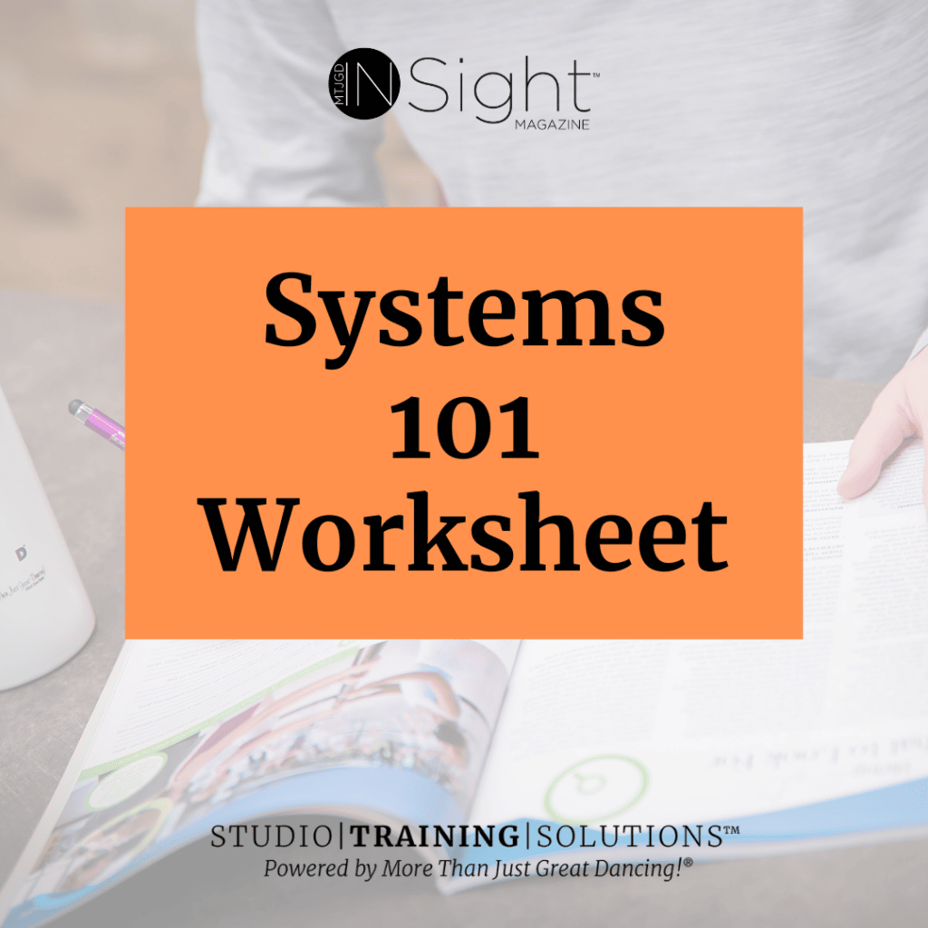 Systems 101 Worksheet – Studio Training Solutions®
